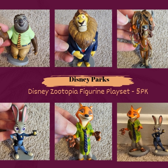 Disney | Toys | Disney Zootopia Figurine Playset 5pk | Poshmark